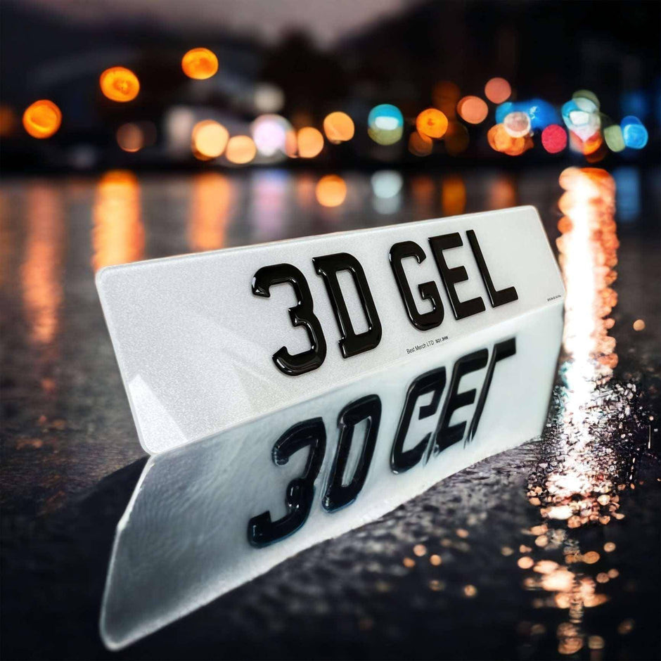 3D Gel Number Plates - Best Quality