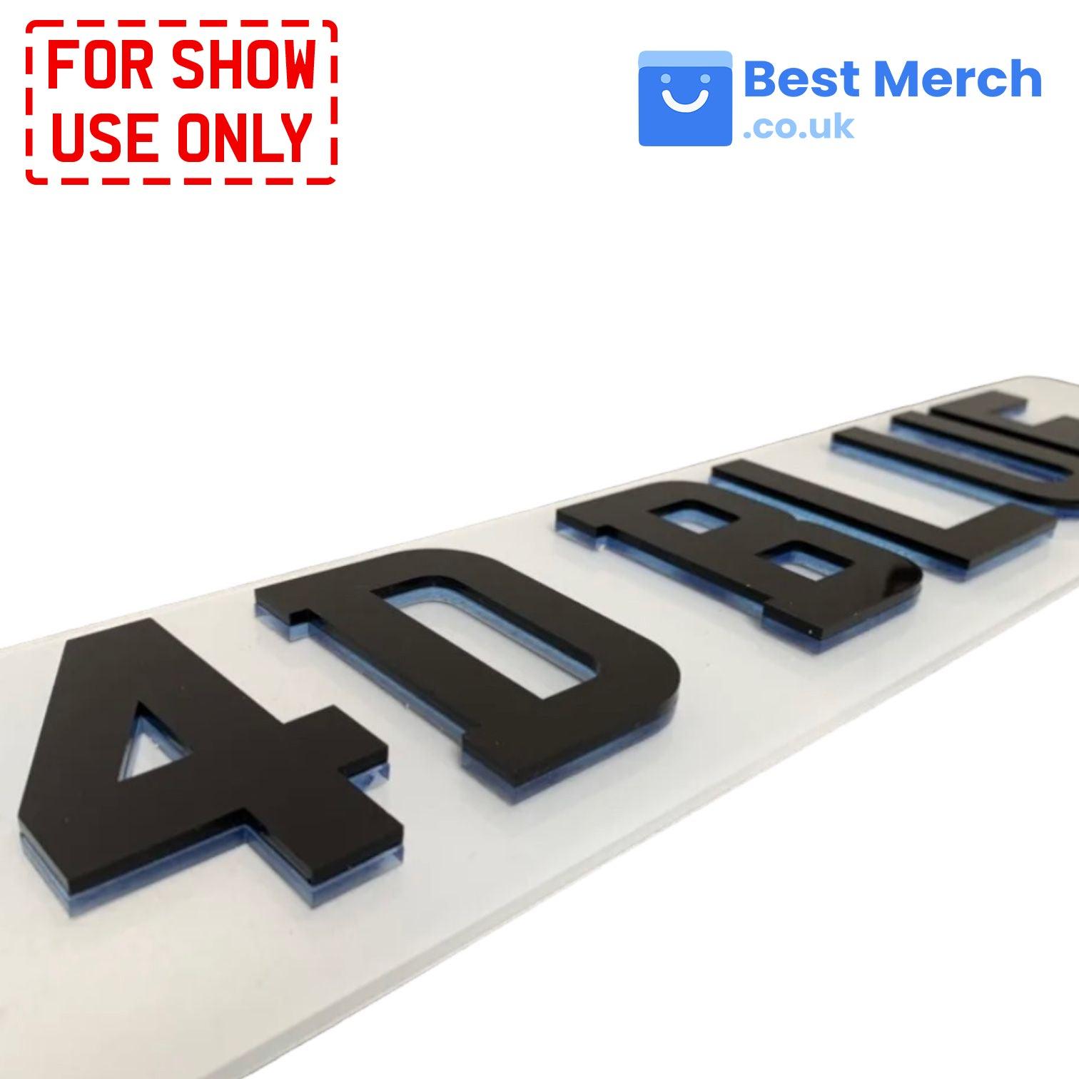 4D Neon Number Plates - Best Quality