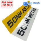 50mm Metro Irish Style Number Plates - Best Quality