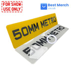 50mm Metro Irish Style Number Plates - Best Quality